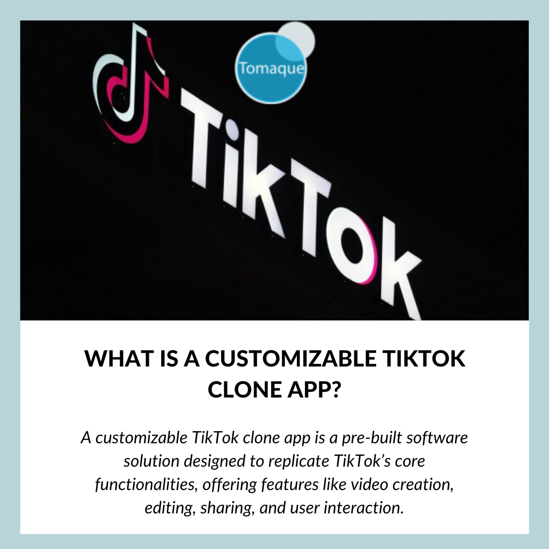 100% Customizable TikTok Clone App - Tomaque Digital Services