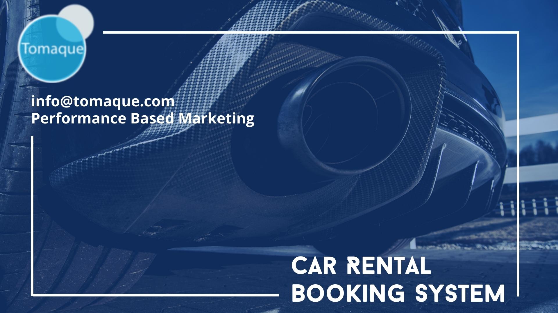 Car Rental Booking System - Tomaque Digital Services Car Rental Booking ...
