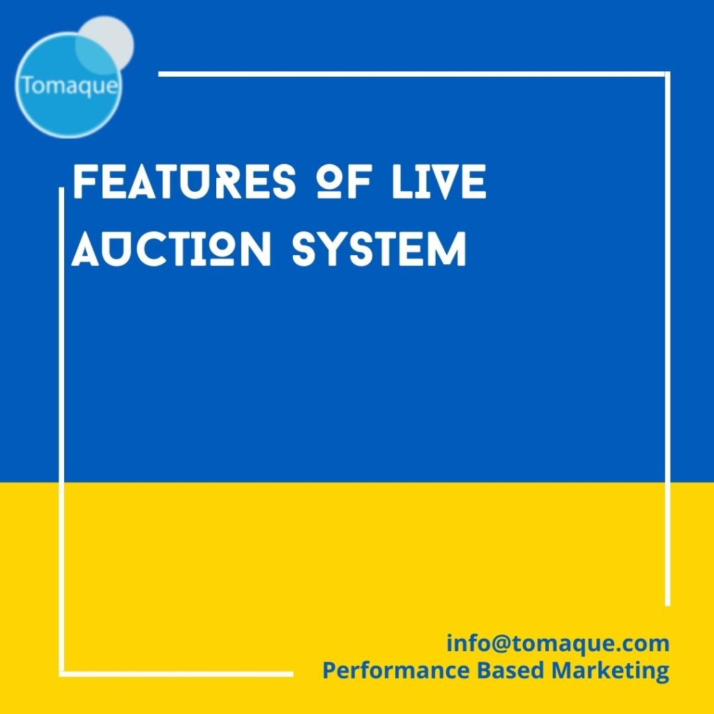 Live Auction System - Tomaque Digital Services