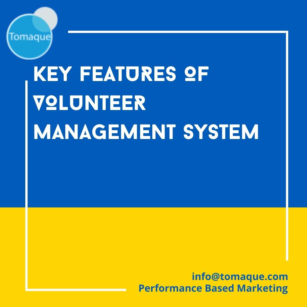 Volunteer Management System - Tomaque Digital Services