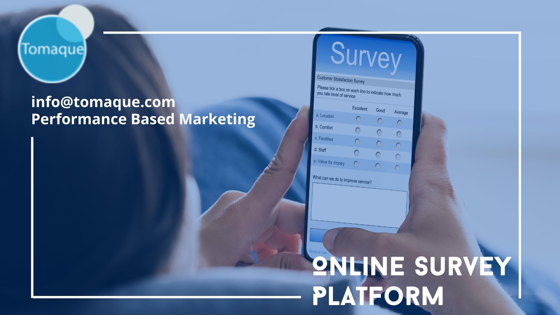 Online Survey Platform - Tomaque Digital Services