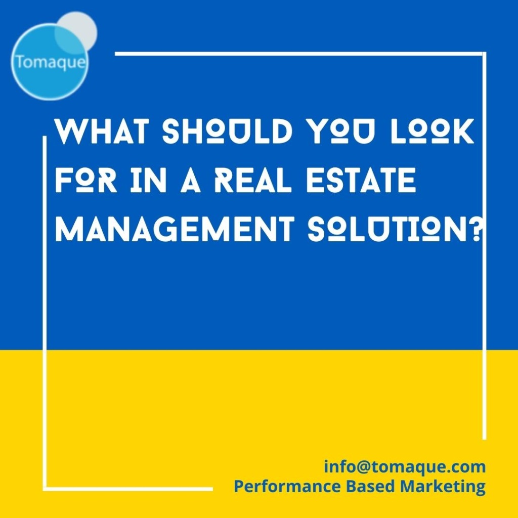 Real Estate Property Management System - Tomaque Digital Services